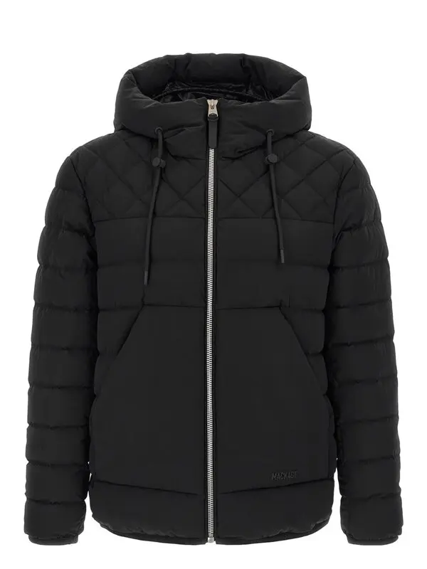 Mackage Quilted Hooded Down Jacket - Black