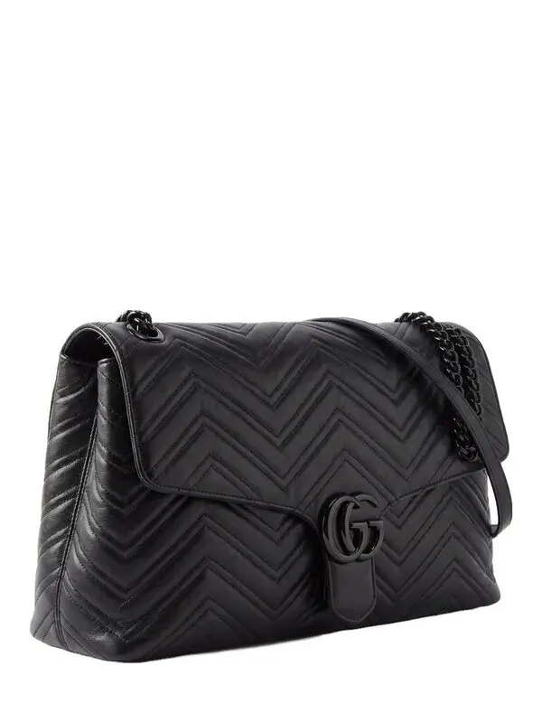 Gucci Gg Marmont Large Shoulder Bag - Black