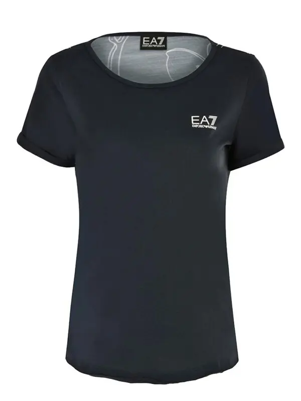 EA7 Printed Short Sleeve T-shirt - Black