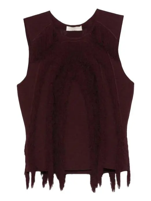 Ulla Johnson Sleeveless Fringe Top - Black
