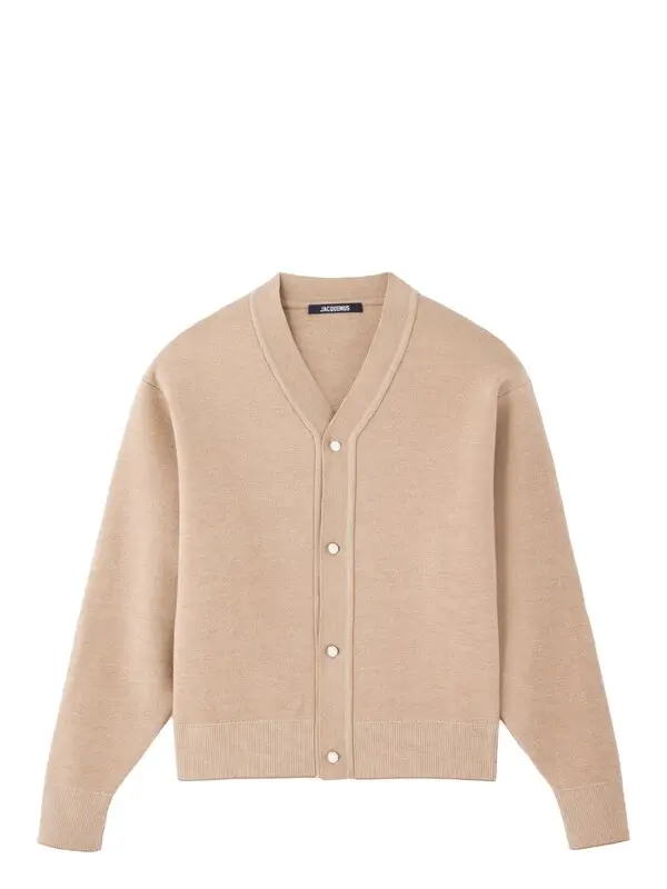 Jacquemus Doppio Button-up Cardigan - Nude
