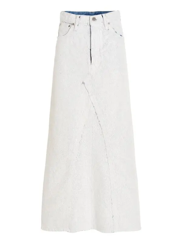 MAISON MARGIELA A-line Midi Skirt - White