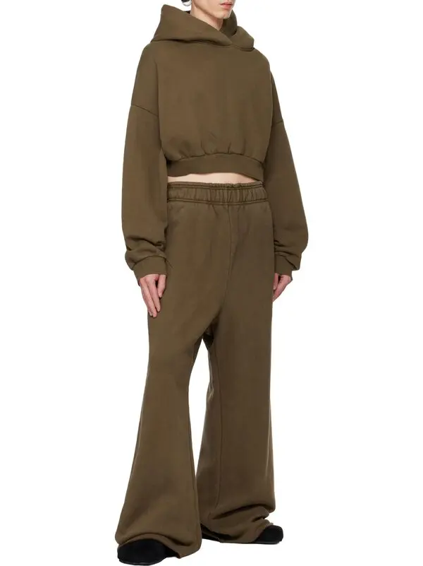 ENTIRE STUDIOS Long-sleeved Cropped Hoodie - Green