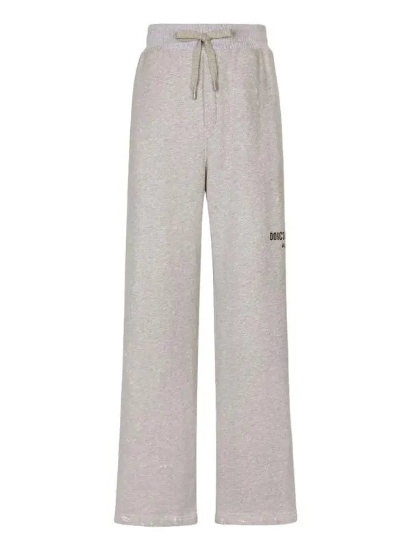 Dolce & Gabbana Dolce Gabbana Printed Jogging Pants - Gray