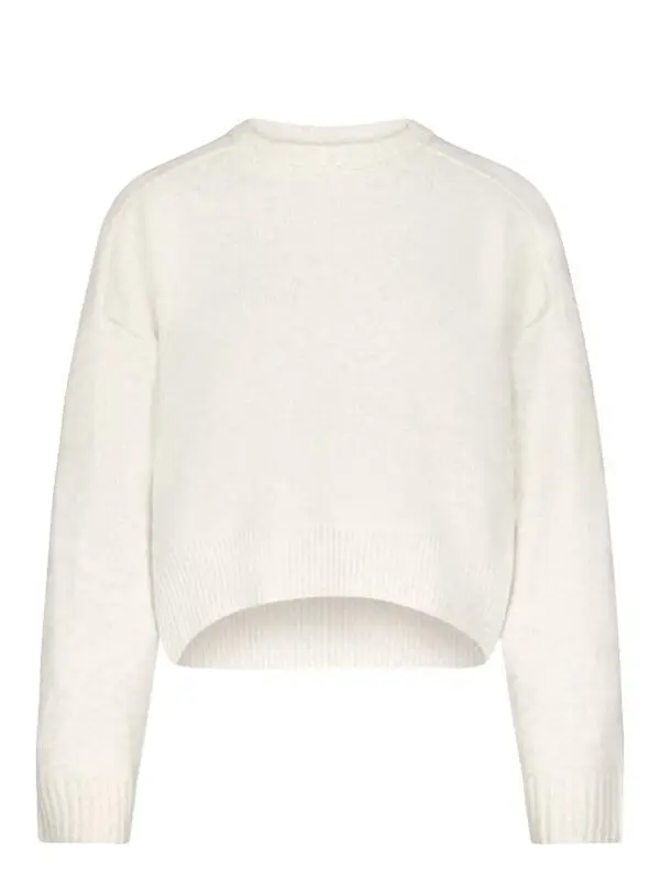 Loulou De Saison Bruzzi Wool & Cashmere Blend Sweater - Light Grey Melange