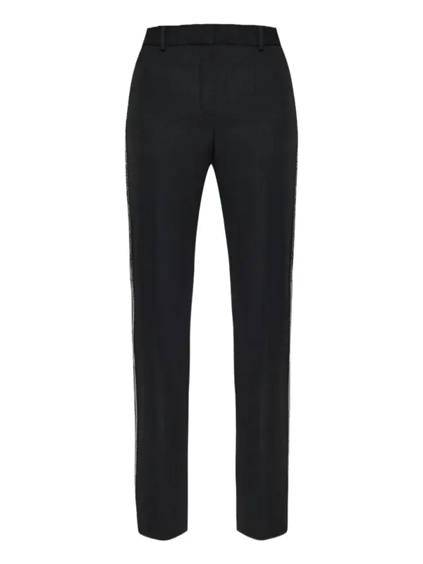 Versace Embellished Tailored Trousers - Black