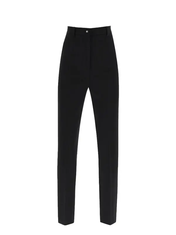 Dolce & Gabbana Milano Stitch Cigarette Pants - Black
