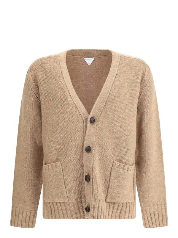 Bottega Veneta V-neck Knitted Cardigan - Nude