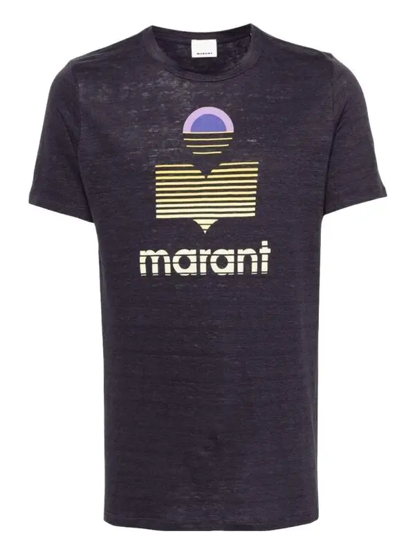 Isabel Marant Étoile Karman Linen T-shirt - Black