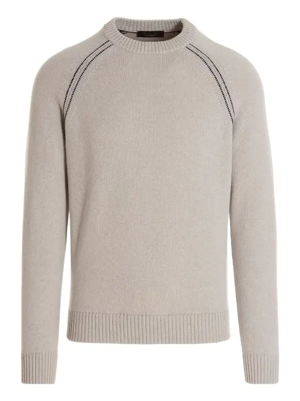 Loro Piana Long Sleeve Cashmere Jumper - Nude
