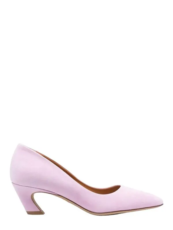 Chloé Pointed High Heel Pumps With Logo Insole - Purple