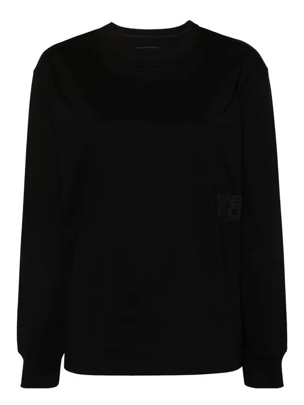 Alexander Wang Regular Fit Long Sleeve T-shirt - Black