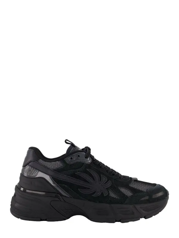 Palm Angels Palm Tree Patch Chunky Sole Sneakers - Black
