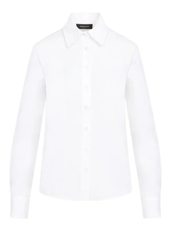 Fabiana Filippi Beaded Poplin Shirt - White