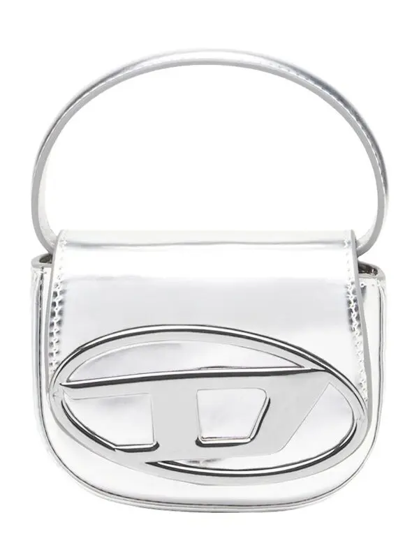 DIESEL® 1dr-xs-s Iconic Mirrored Mini Crossbody Bag - Silver