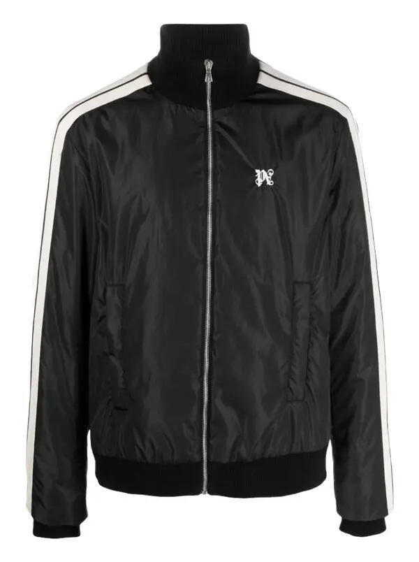 Palm Angels Monogram Padded Track Jacket - Black