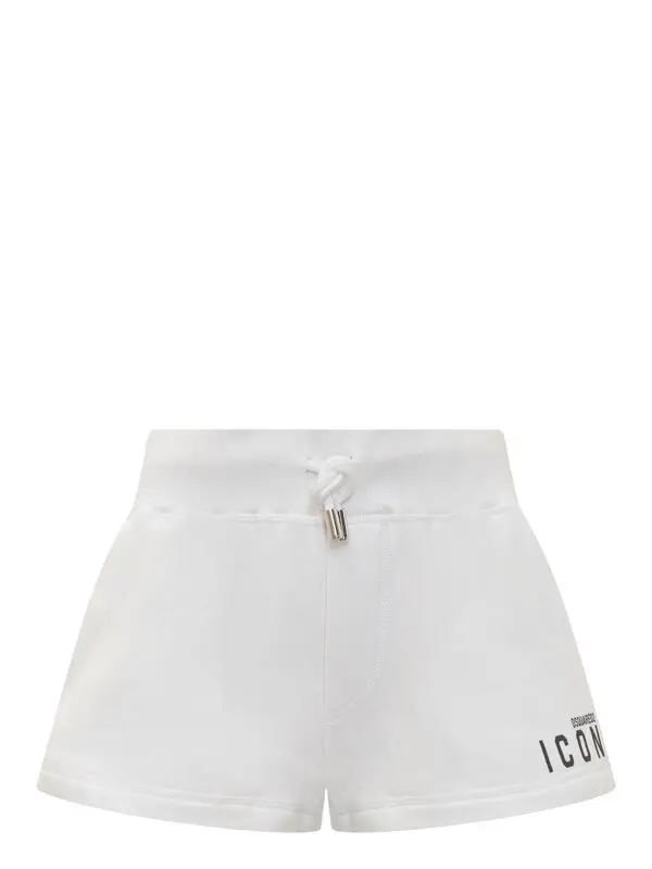 Dsquared2 Icon Logo Drawstring Shorts - White