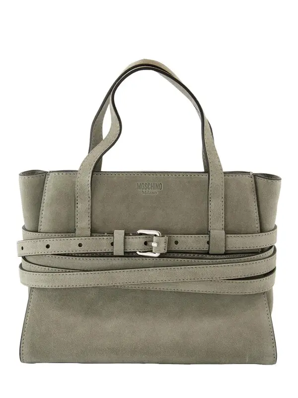 Moschino Belted Tote Bag - Green