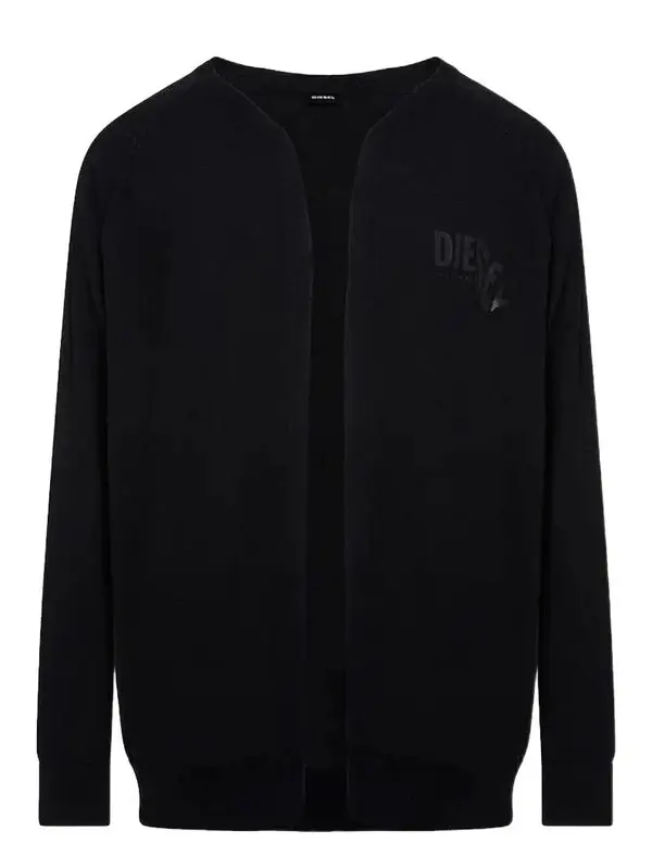 DIESEL® Logo Cardigan - Black