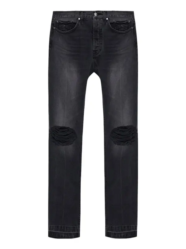 Rhude Distressed Relaxed Fit Jeans - No