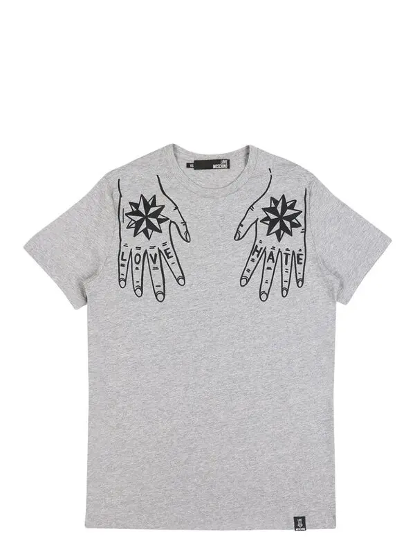 Moschino Logo Details T-shirt - Gray