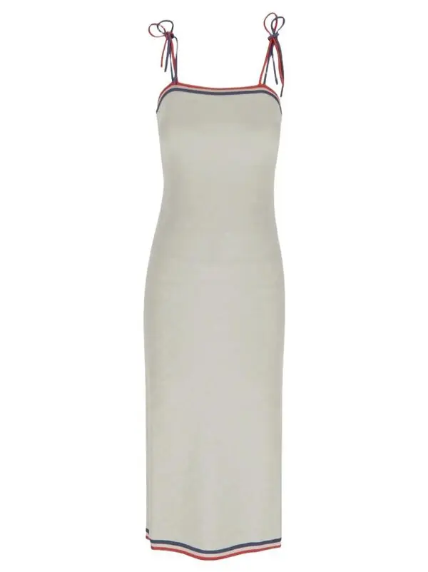 Fendi Allover Ff Logo Knitted Dress - White
