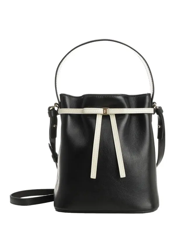 FERRAGAMO Drawstring Bucket Bag - Black