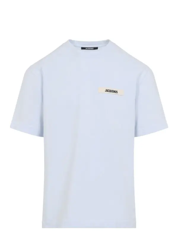 Jacquemus Logo Patch Crewneck T-shirt - Blue