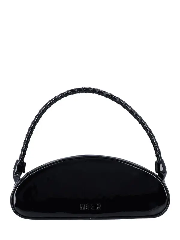 MSGM Debossed Logo Zip-up Tote Bag - Black