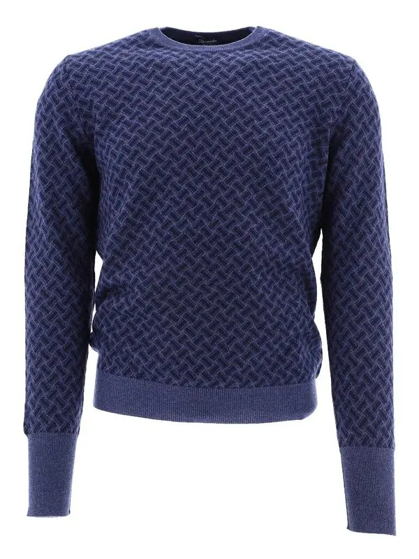 DRUMOHR Crew Neck Cashmere Sweater - Black