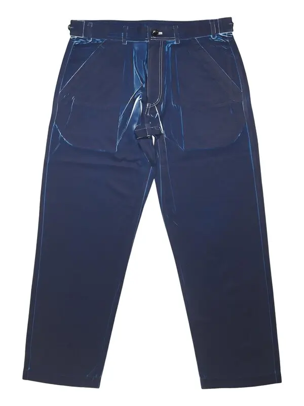 Comme Des Garçons Belt Loops Slacks - Blue