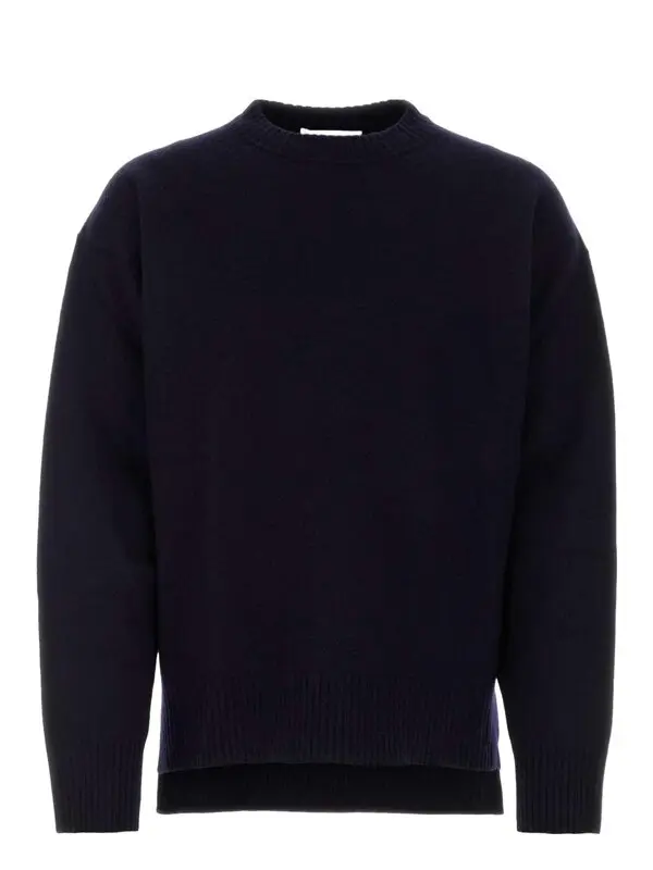 JIL SANDER Crewneck Knitted Jumper - Black