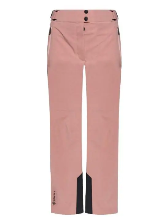Moncler Ski Pants With Logo Detail - Pink