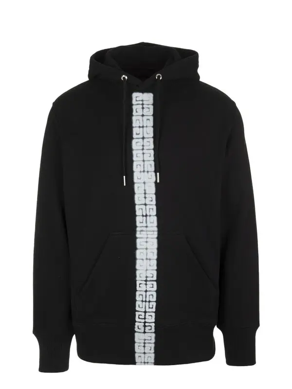 Givenchy 4g Tag Effect Drawstring Hoodie - Black