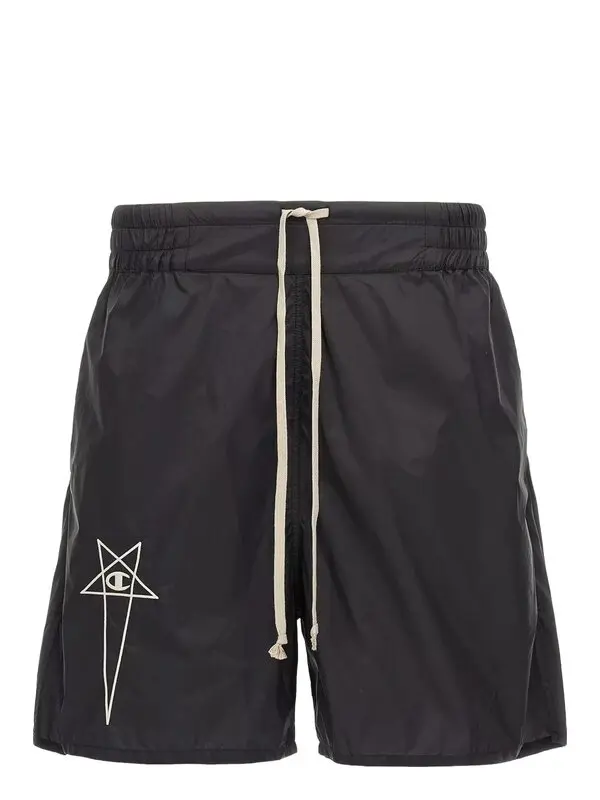 Rick Owens Drawstring Bermuda Shorts - Black