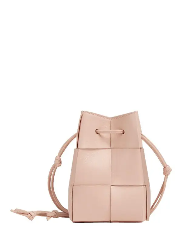 Bottega Veneta Cassette Mini Bucket Bag - Nude