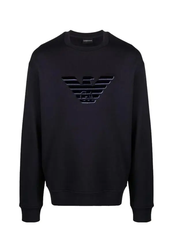 Emporio Armani Logo Sweatshirt - Black