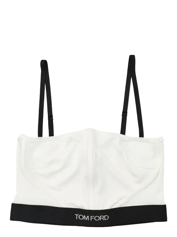 TOM FORD Logo Band Top - White