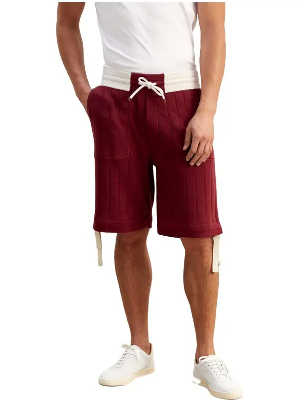 Brunello Cucinelli Knitted Bermuda Shorts With Drawstring Waist - Brown