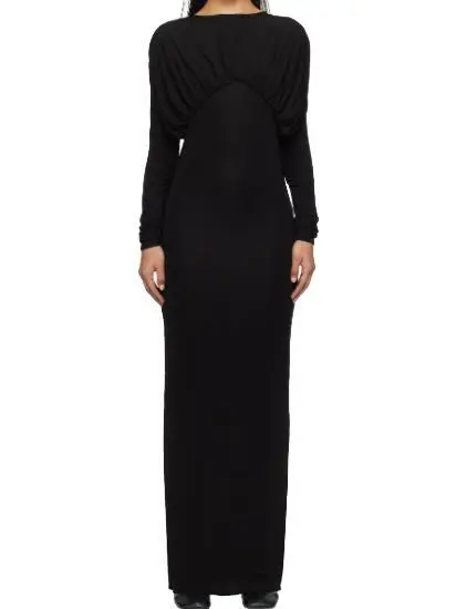 16Arlington Ruched Detailing Dress - Black