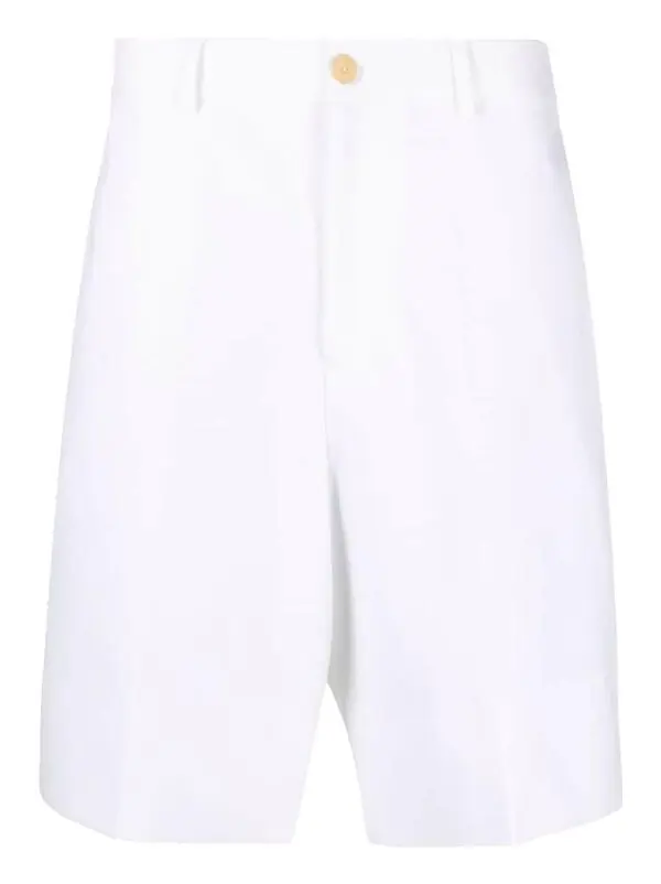 Alexander McQueen High-rise Relaxed Fit Shorts - White