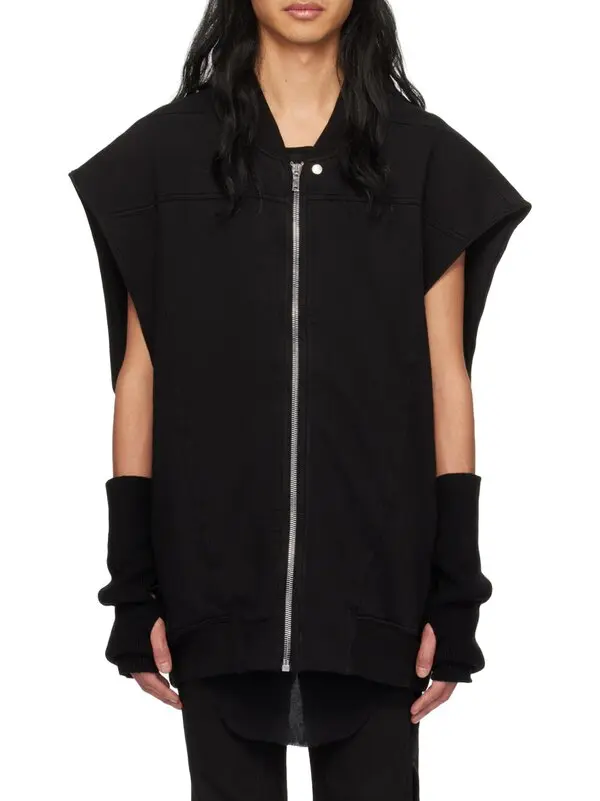 Rick Owens Zip-up Vest - Black