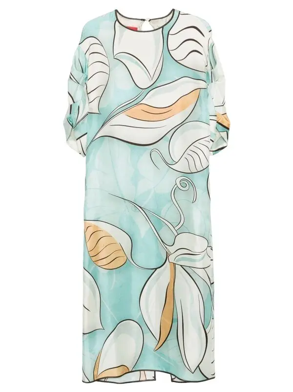 F.R.S FOR RESTLESS SLEEPERS Antandra Printed Maxi Dress - White