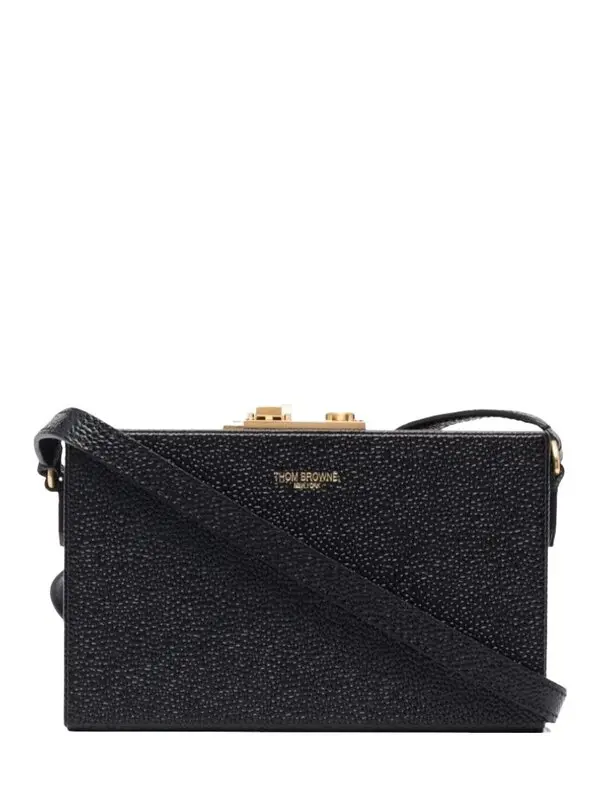 Thom Browne Front Logo Crossbody Bag - Black