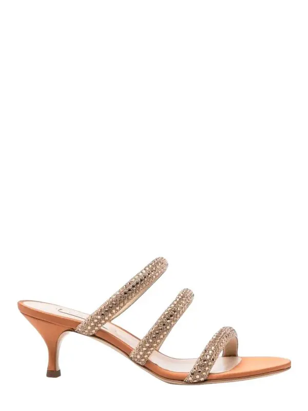 Casadei Embellished High-heeled Sandals - Nude