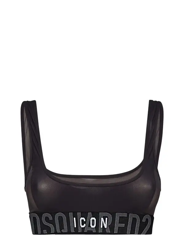 Dsquared2 Pattern Bra - Black