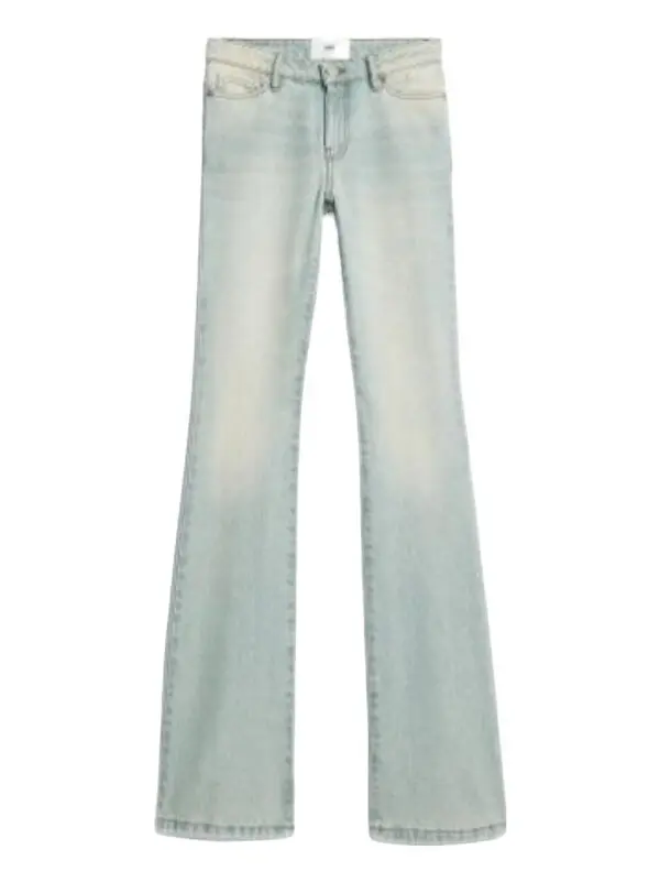 Ami Five-pocket Flared Jeans - Gray
