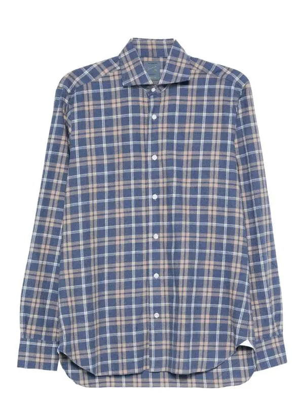 BARBA NAPOLI Long-sleeved Shirt - Blue