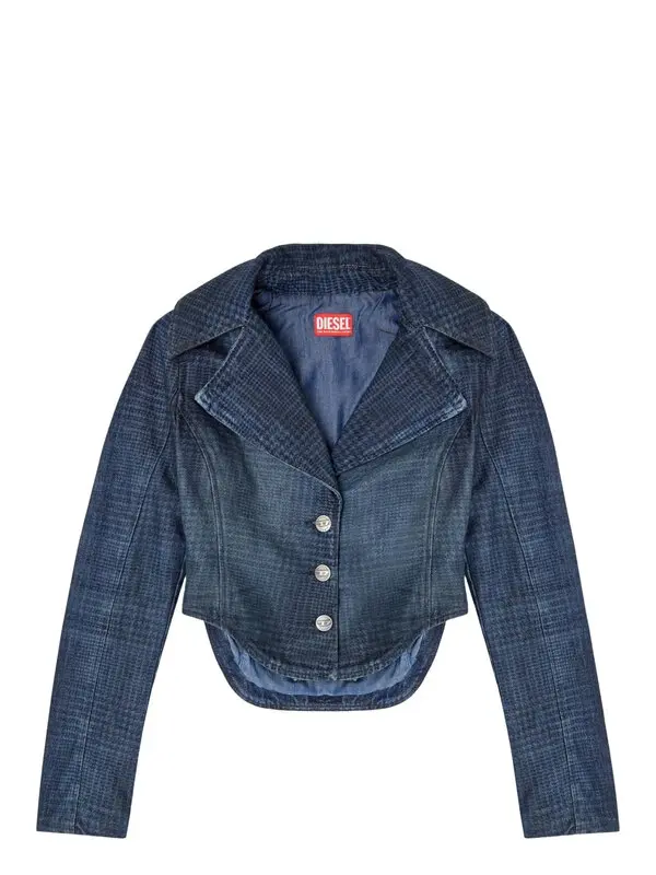 DIESEL® De-ali-s Cropped Jacket - Dark Blue