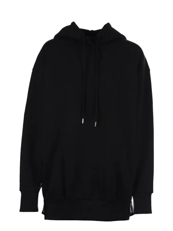 Stella McCartney Logo Band Detailed Hoodie - Black
